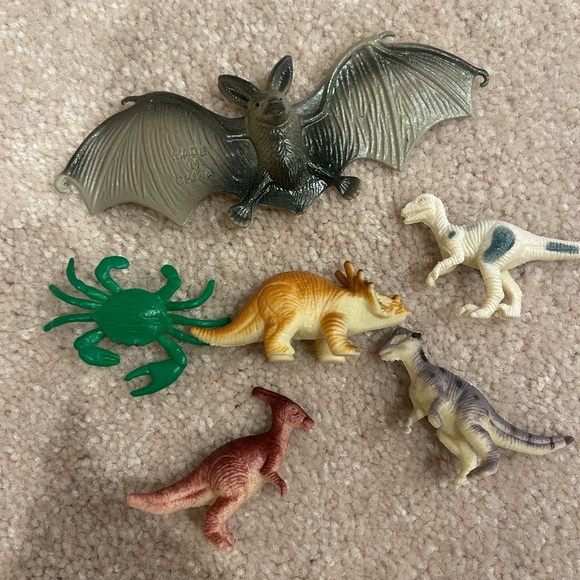 Toys | Toy Dinosaur Bat Crab Figures Figurine Bundle Lot | Poshmark